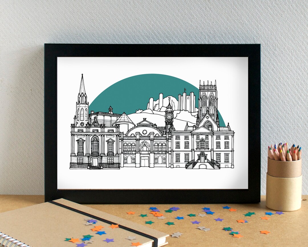 Doncaster Skyline Art Print - Etsy