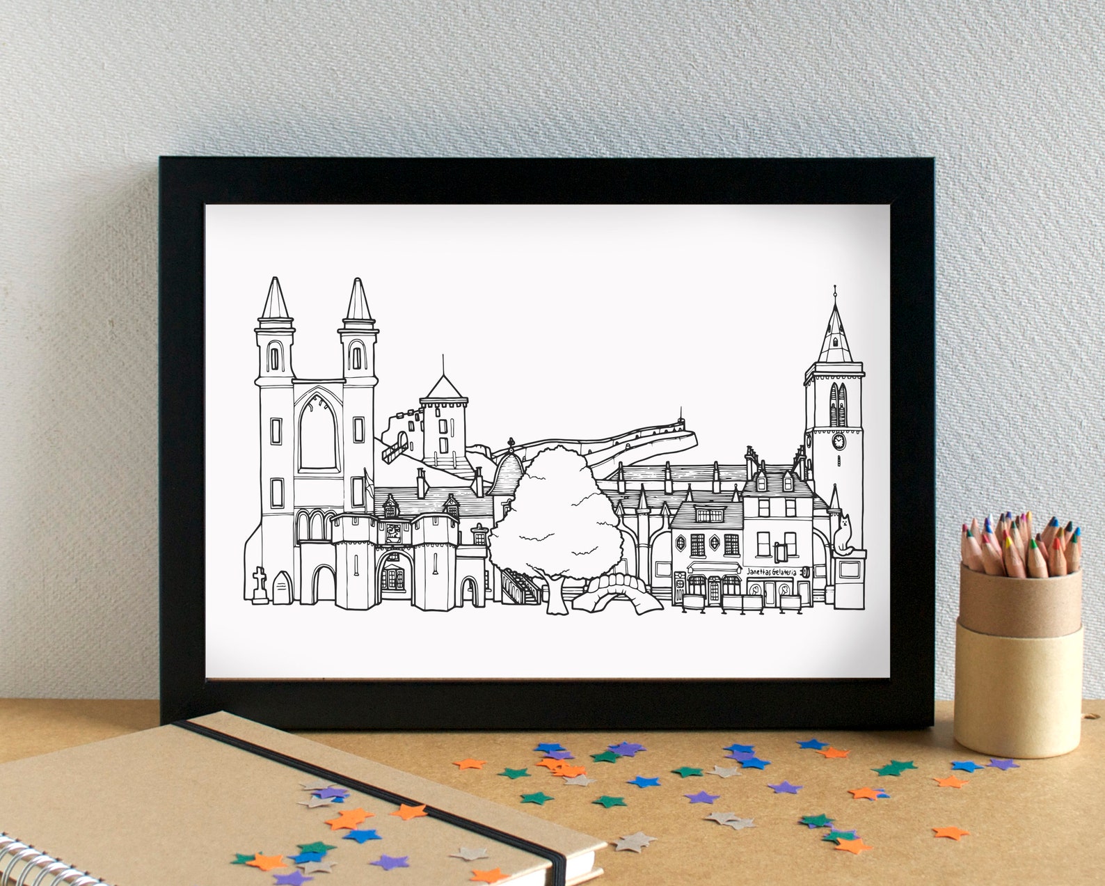 St Andrews Skyline Art Print - Etsy