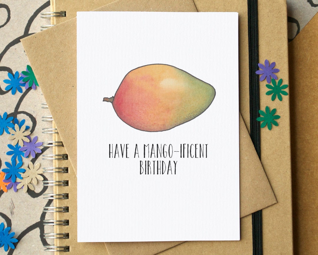 Funny "have a Mango-ificent Birthday" Card - Etsy
