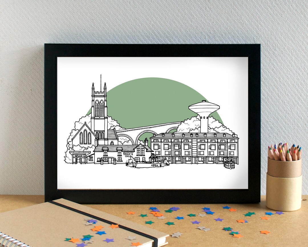 Halewood Skyline Art Print - Etsy