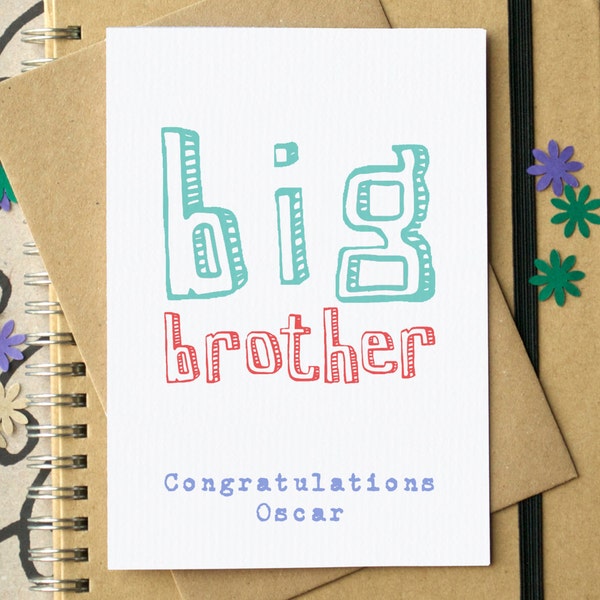 Congratulations for Big Brother - Etsy