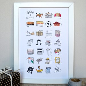 Liverpool Alphabet Wall Art Print - Etsy