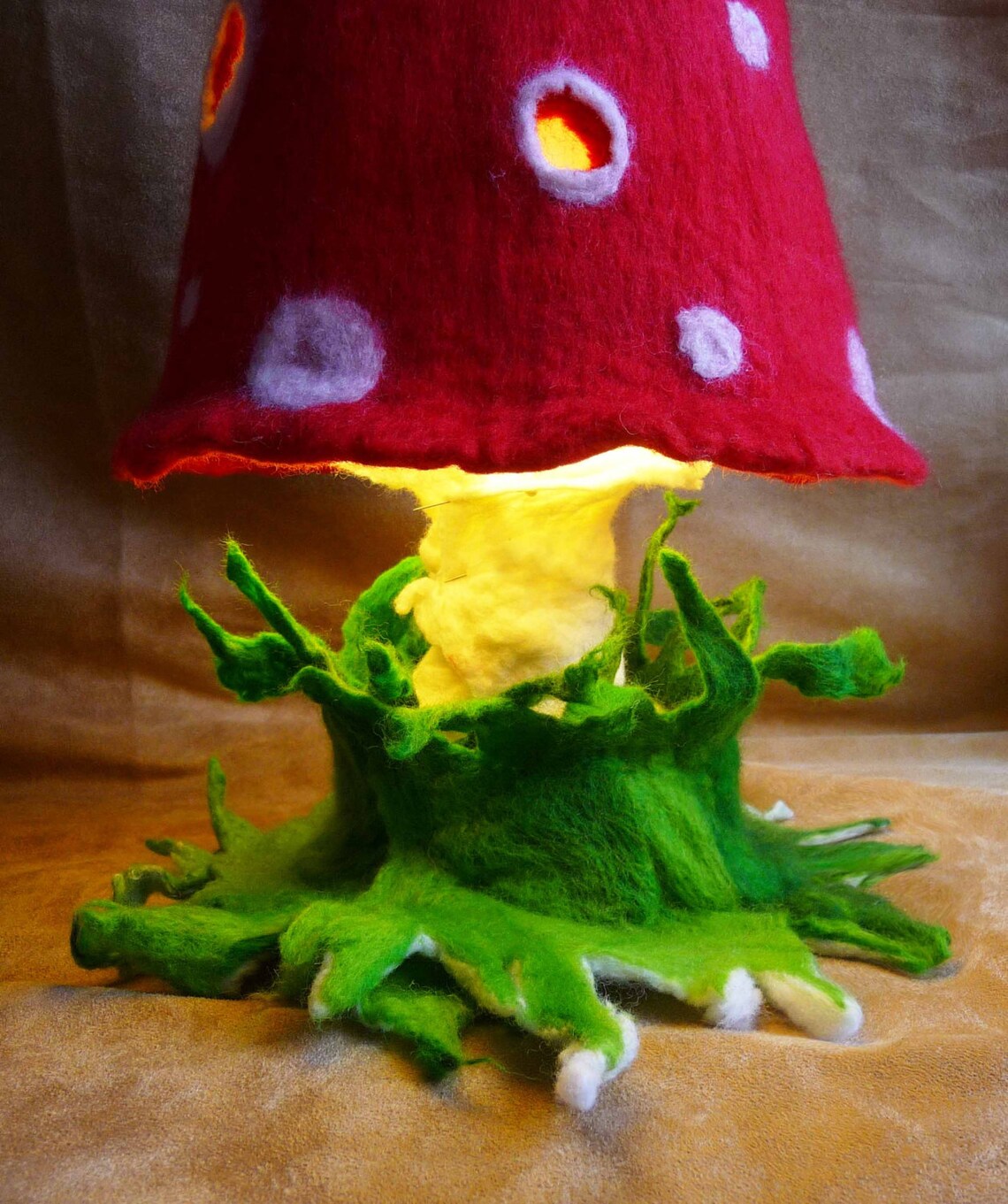 Toadstool Lamp Fairy Lamp Mushrooms Bed Side Lamp Night - Etsy