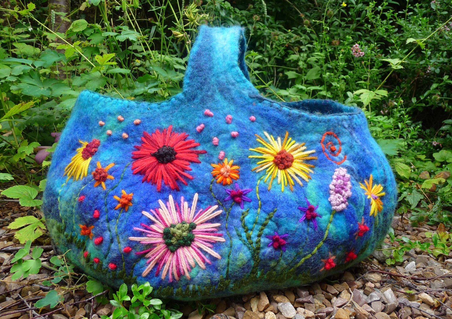 Felted Wool Basket Storage Felt Ornament Home Decor Large - Etsy UK