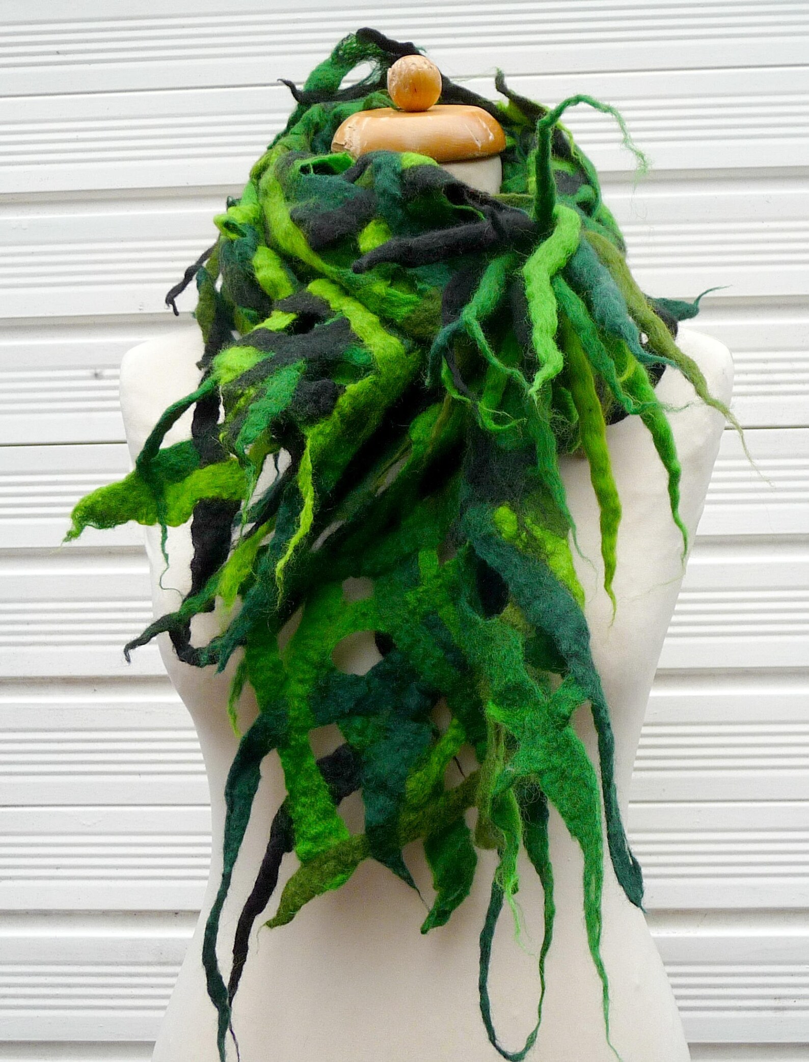 Felted Scarf Handmade Felt Shawl Felted Wool Scarf | Etsy