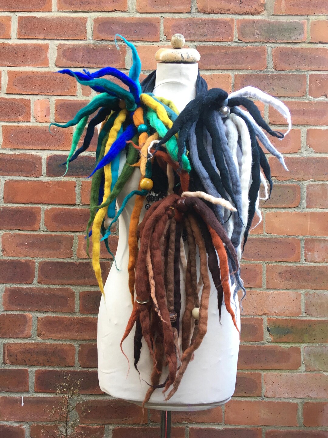 Handmade Giant Felted Spiky Pin, Large Quirky Scarf Fastening, Funky ...