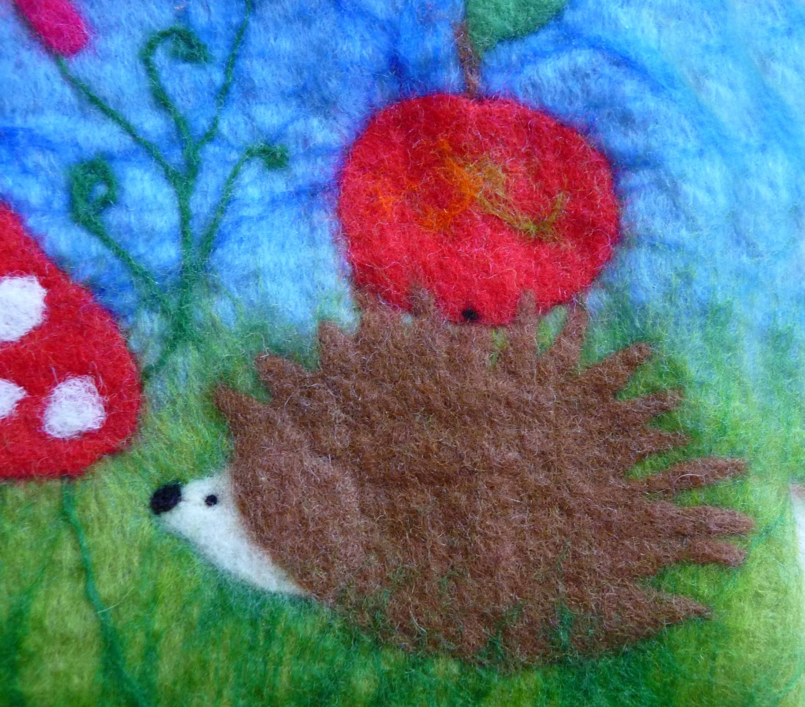 Hot Water Bottle Felted Cosy Cover Handmade Felted Art to - Etsy UK