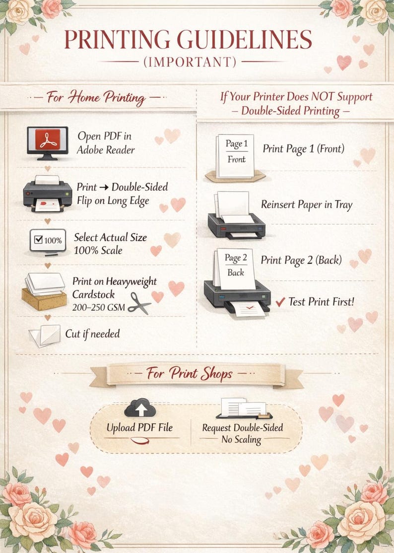 Bunny Valentine's Day Card | Romantic Message Card, 5x7 Inch (instant ...