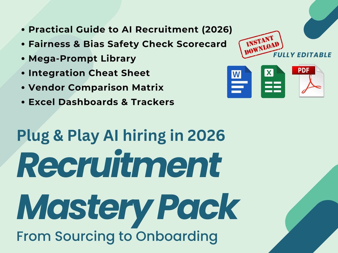 Recruitment Bundle 2026 | Recruitment Templates, Recruiter Tracker ...