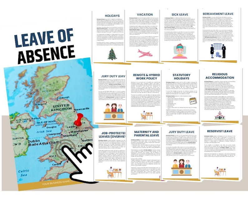 UK Employee Handbook Template 2026 | HR Policy Manual | Editable Canva ...