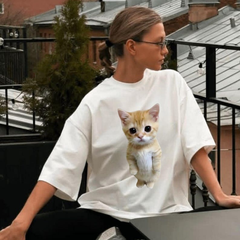Sad Cat Meme Shirt, Funny Genz Brainrot Pibble T-shirt, Sad Kitten ...