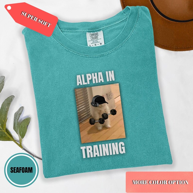 Alpha in Training Funny Viral Internet Meme Shirt , Funny Gym Meme ...