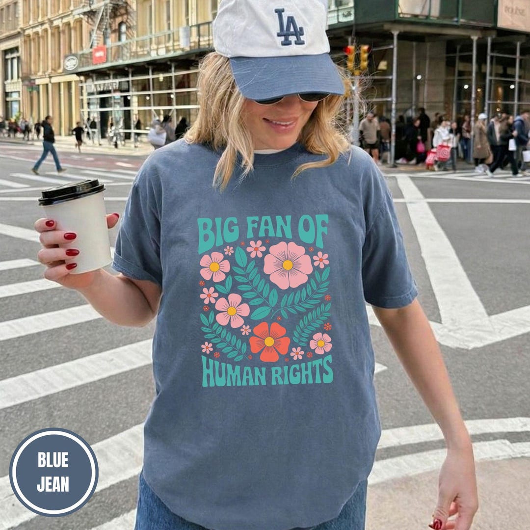 Big Fan of Human Rights Shirt , Minimalist Activist Appereal Social ...