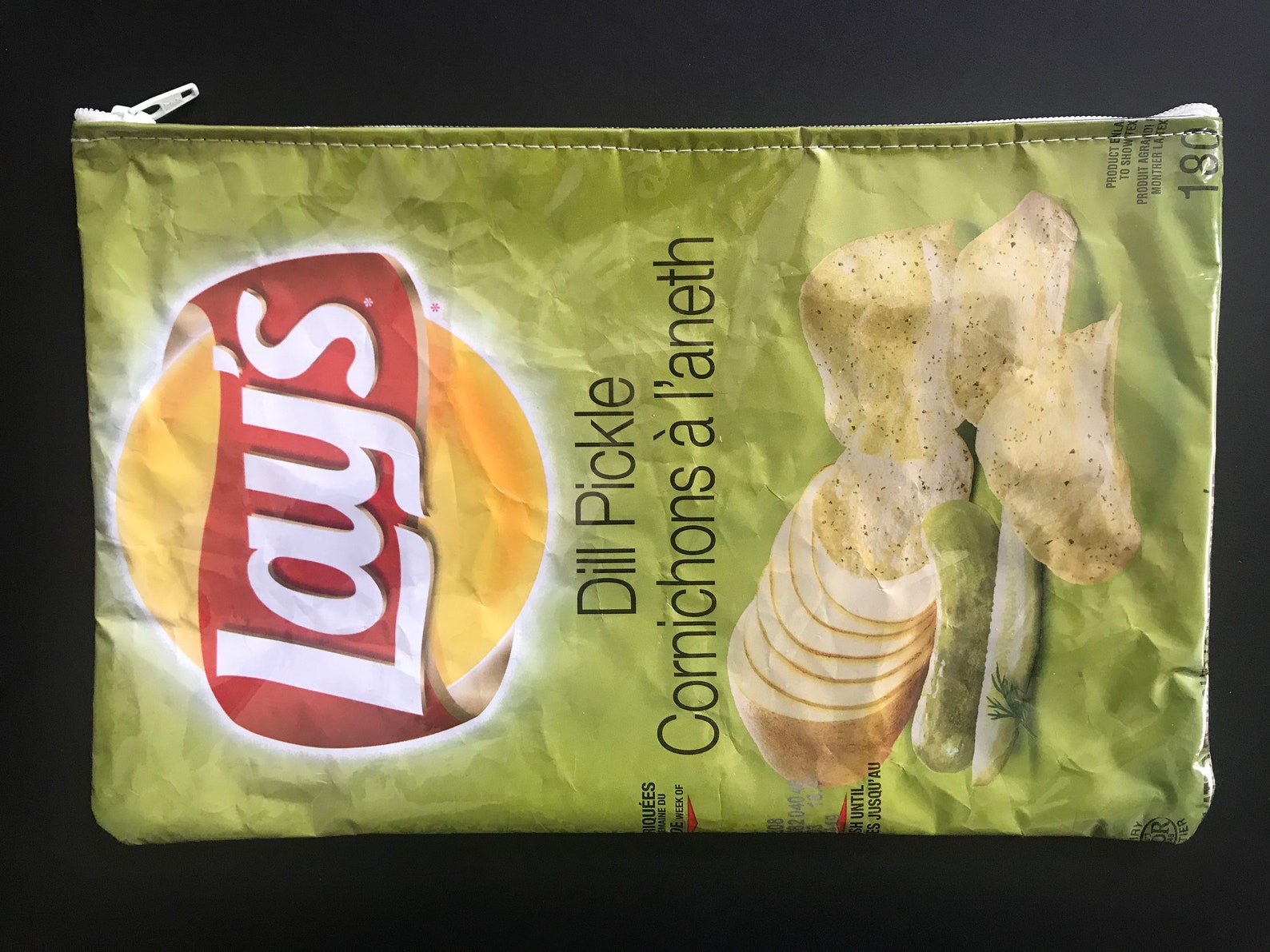 Dill Pickle Chip Bag Recycled Upcycled Pencil Case Free | Etsy