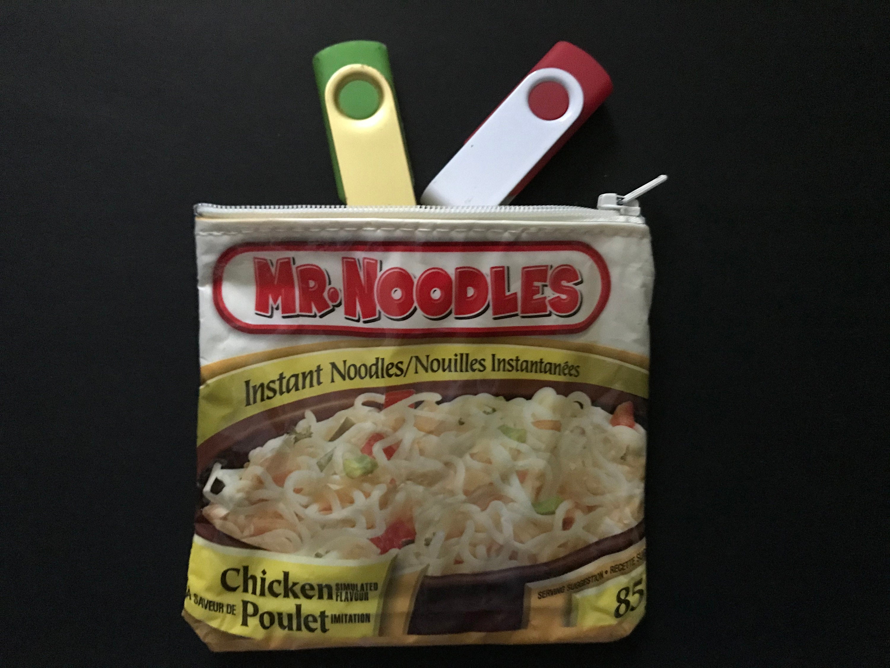 Ramen Noodle - Upcycled Mr Noodles Wrapper Handmade Into A Lined Pouch ...