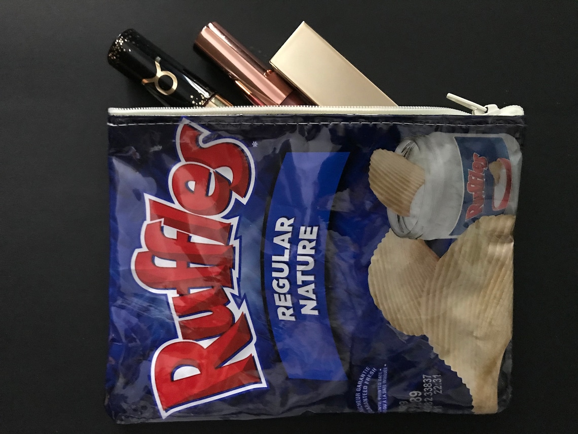 Upcycled Chip Bag Handmade From A Ruffles Chip Bag Into A | Etsy