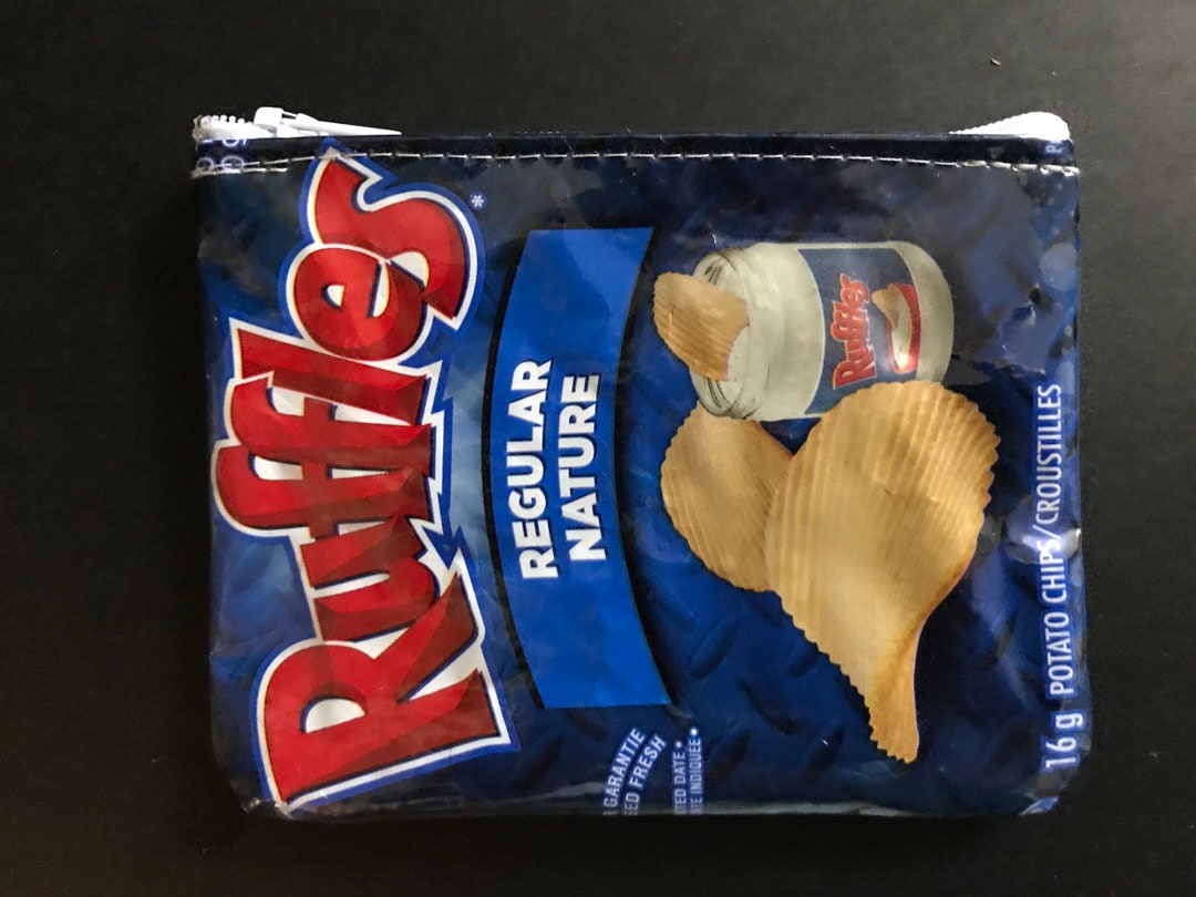 Upcycled Chip Bag Handmade From A Ruffles Chip Bag Into A Zipper and ...
