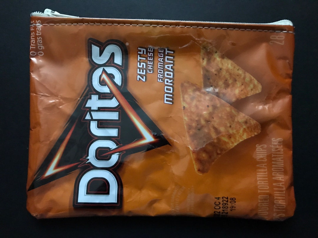 Doritos Zesty Cheddar Upcycled Chip Bag Handmade Into A Gift - Etsy