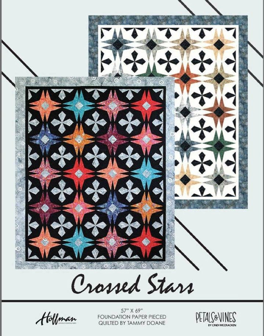 Crossed Stars Quilt Pattern and Foundation Papers by Cindy Mccracken ...