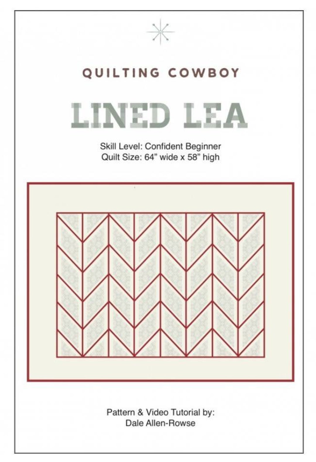 Lined Lea Quilt Pattern - Quilting Cowboy - Dale Allen-rowse - 64"x58 ...
