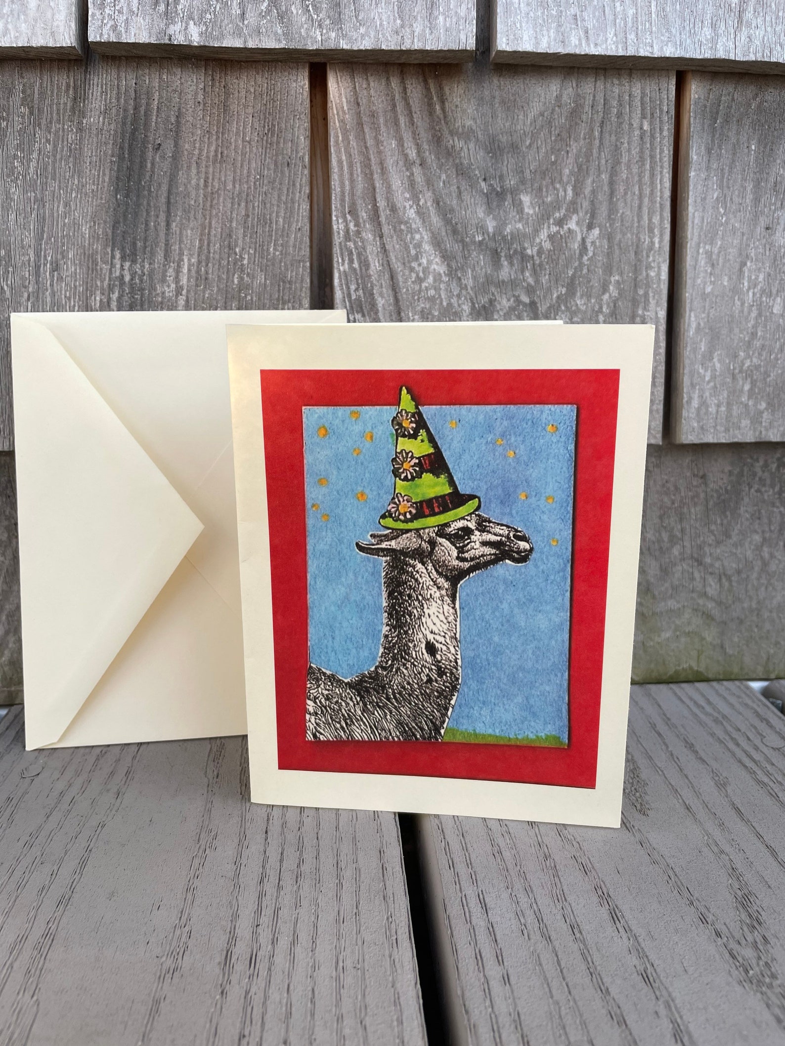 Blank Greeting Card: Party Llama - Etsy