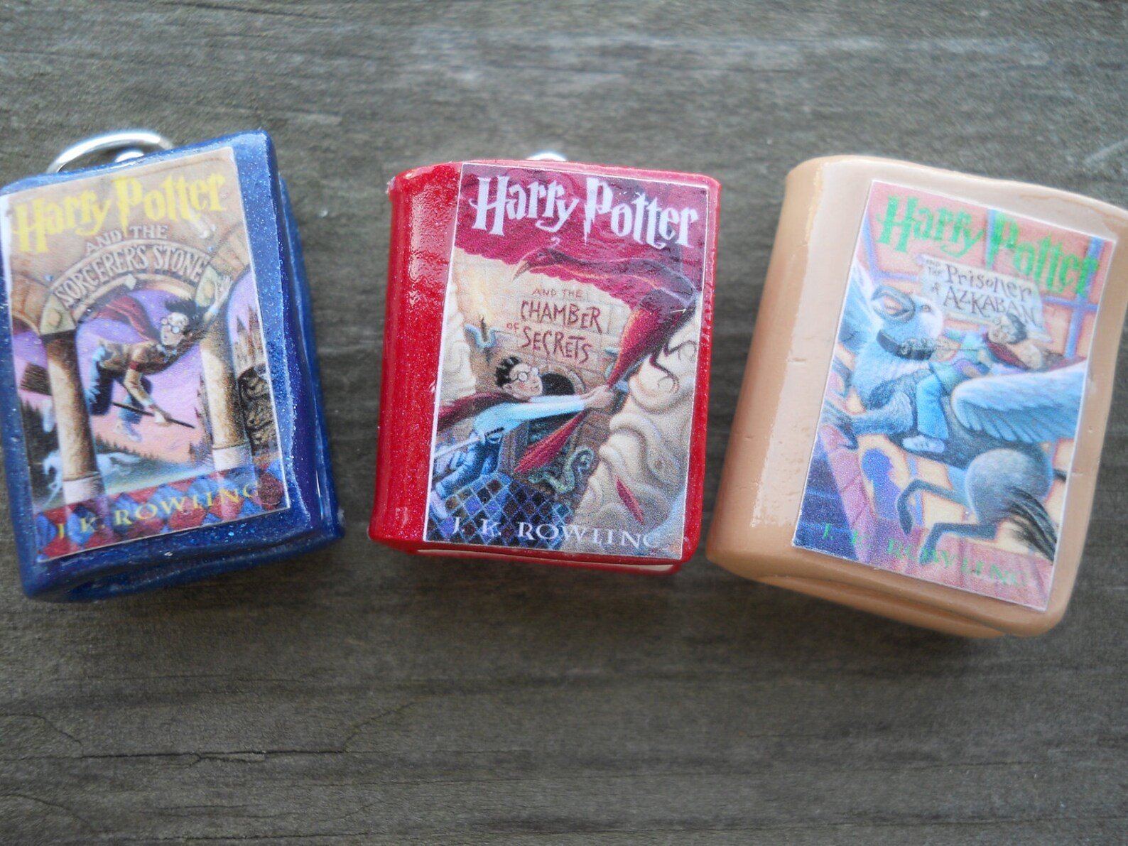 Set of Harry Potter Polymer Clay Book Charms With BONUS | Etsy