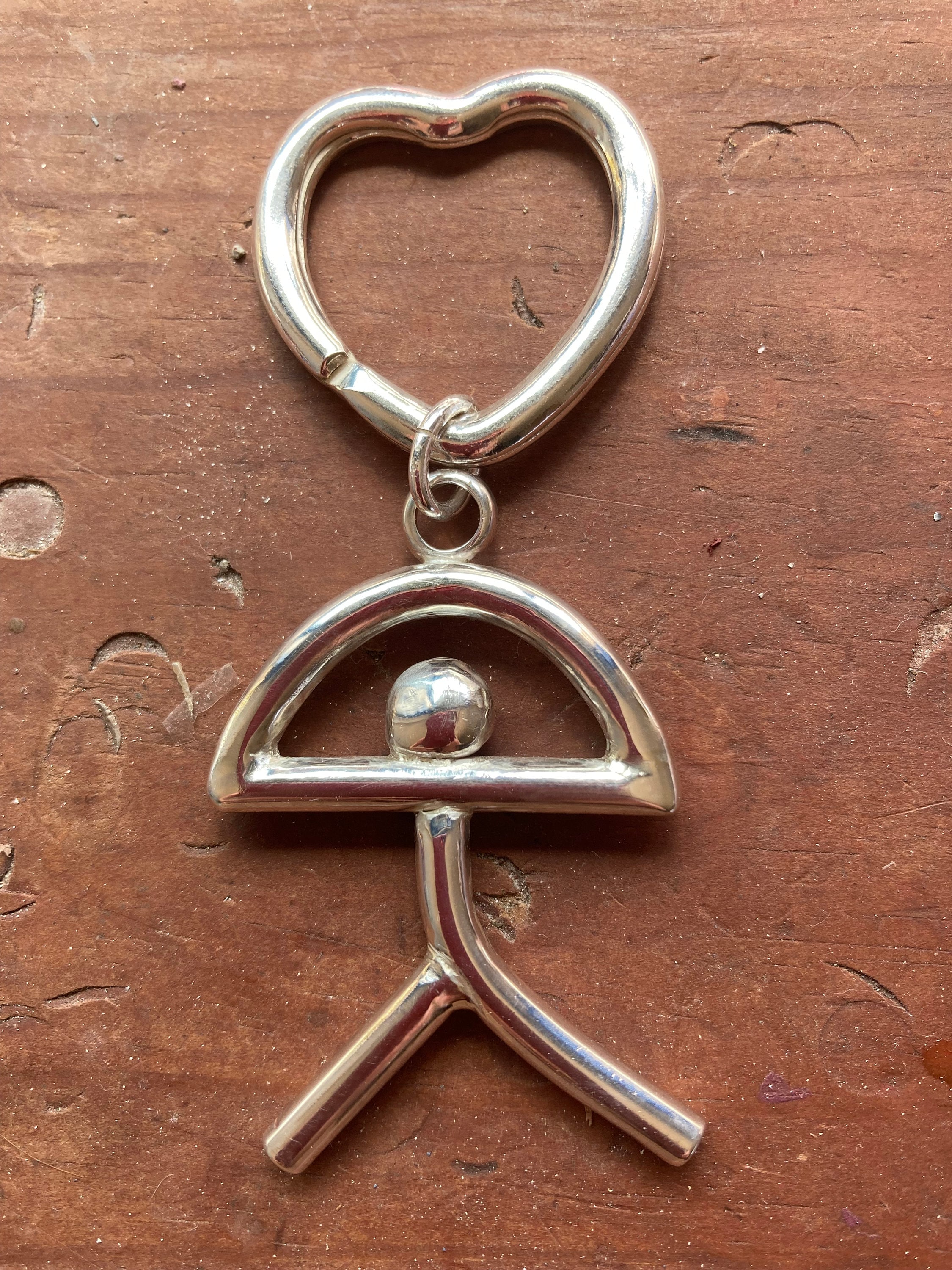 Sterling Silver Indalo Man Unisex Pendant Necklace or Keyring ...