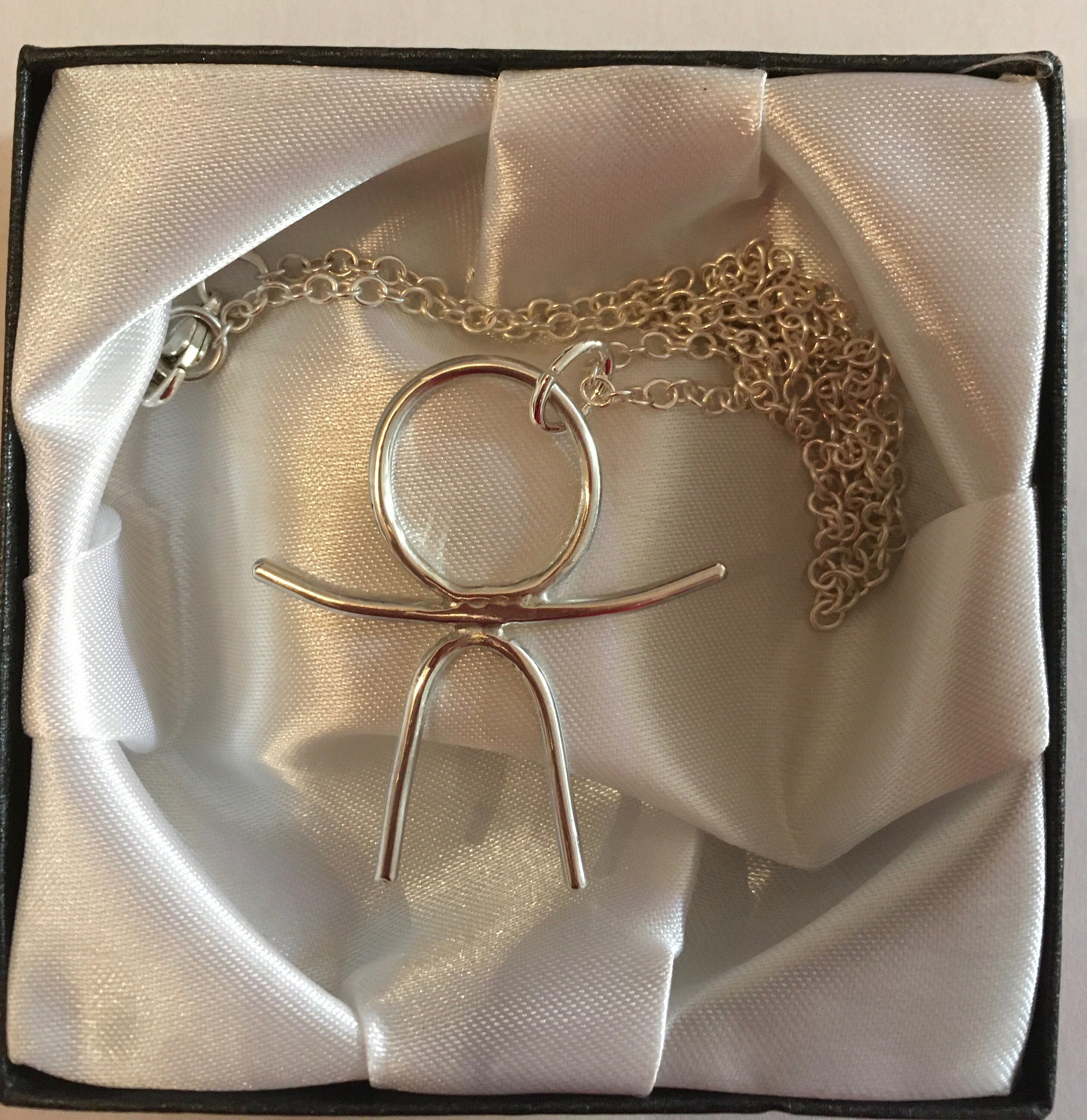 Sterling Silver Indalo Man Unisex Pendant Necklace or Keyring ...