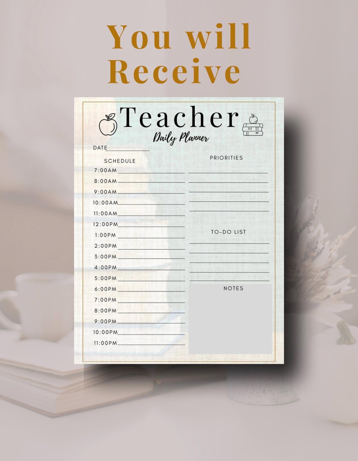 Teacher Daily Planner - Etsy