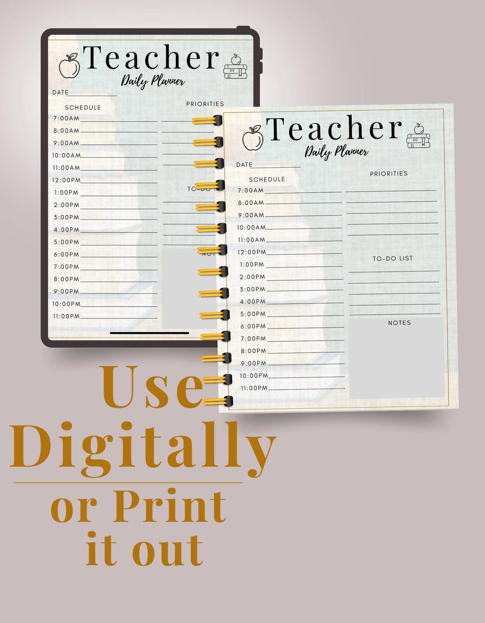 Teacher Daily Planner - Etsy