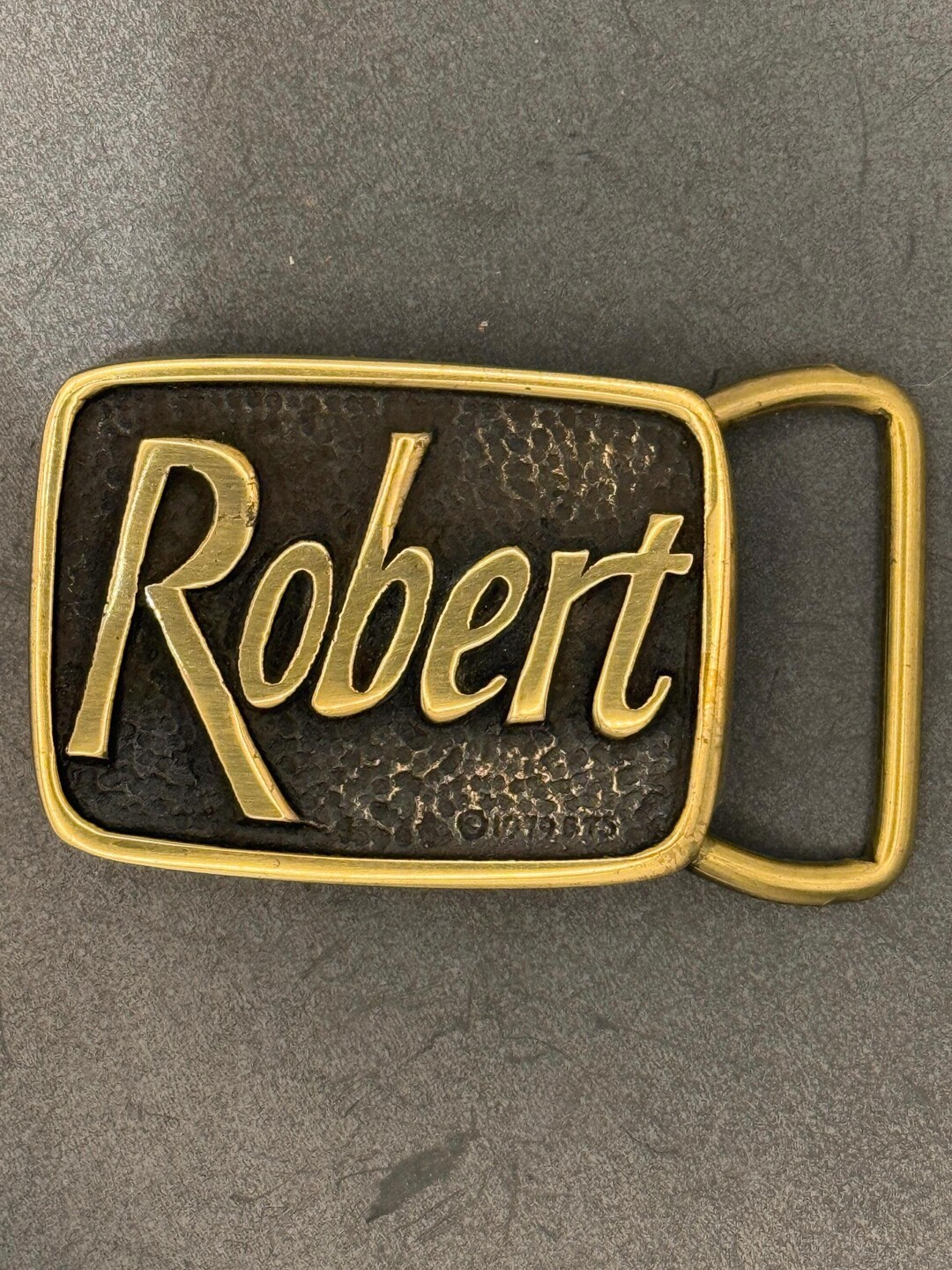 Vintage 1970’s BTS ROBERT Name Belt Buckle Solid Brass NOS Belt Width 1 ...