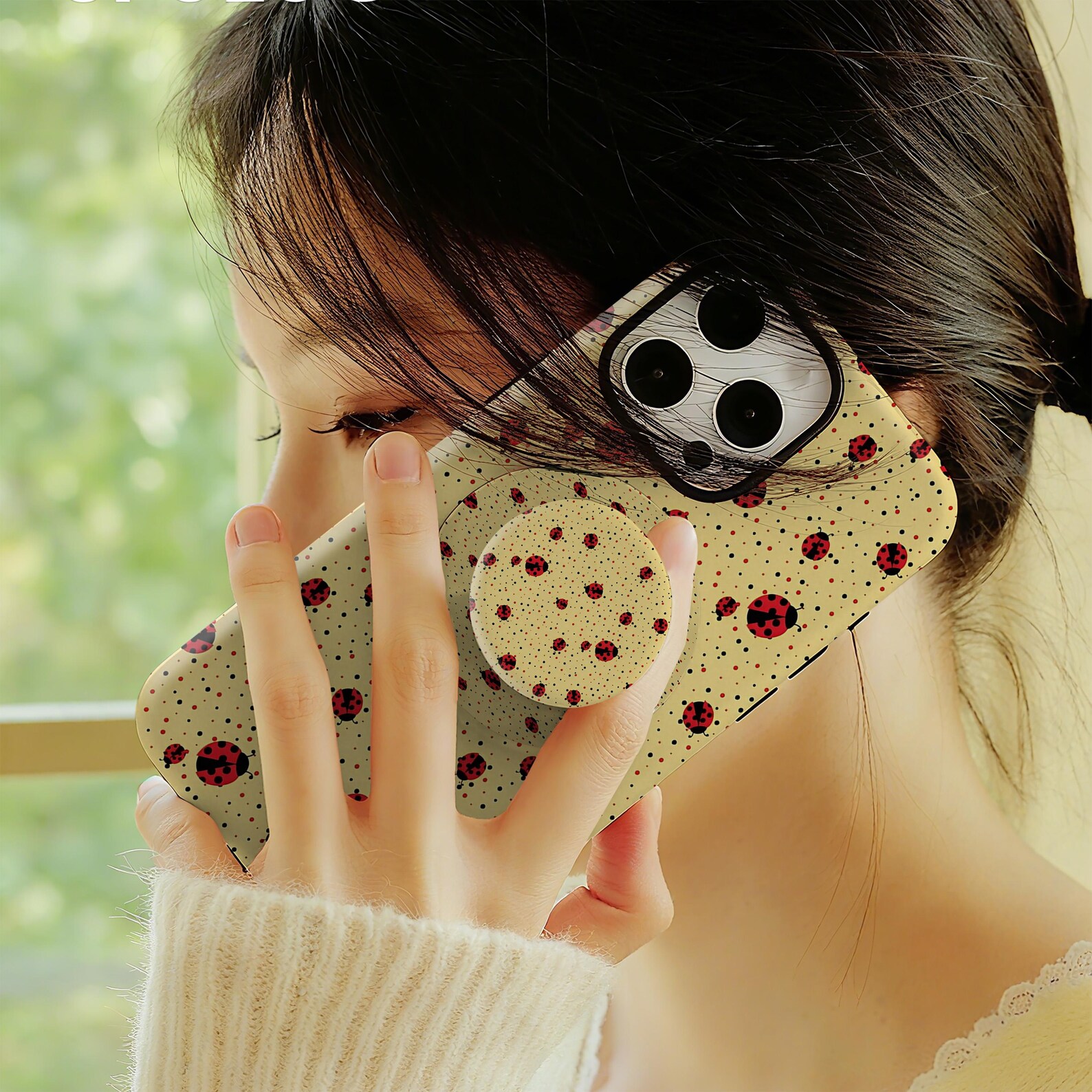 Ladybird Phone Case Cute Ladybug Beetle Pattern Compatible With iPhone ...