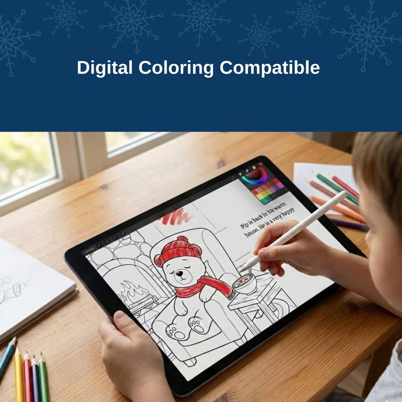 Printable Story and Coloring Book for Kids: 11 Pages, 4 Sizes - Etsy