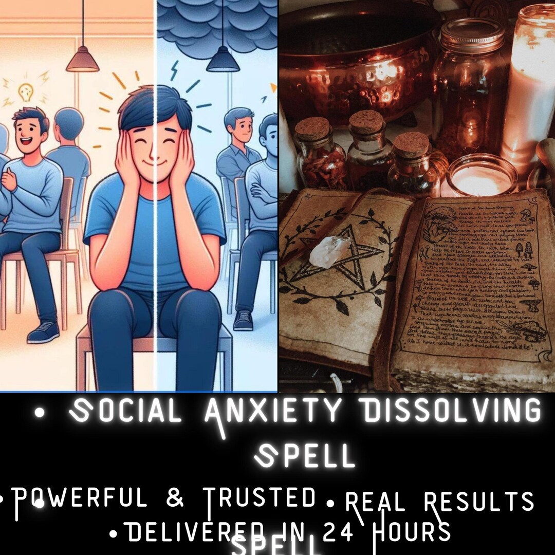 Social Anxiety Dissolving Spell for Confidence Calm Energy Inner Peace Stress Relief Emotional ...