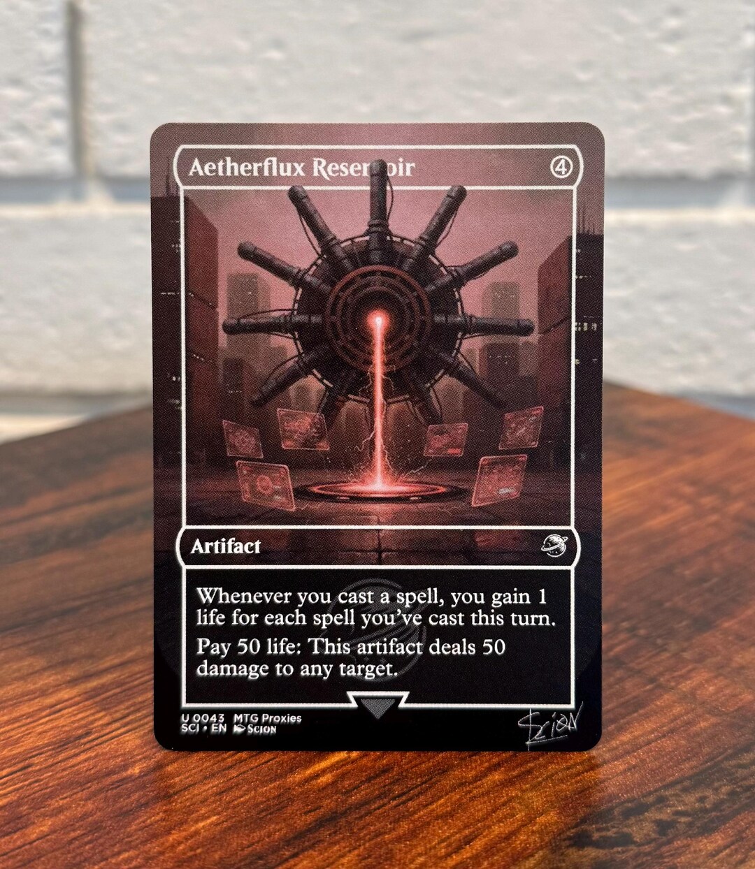 Aetherflux Reservoir Sci-fi Themed MTG Proxy Card - Etsy