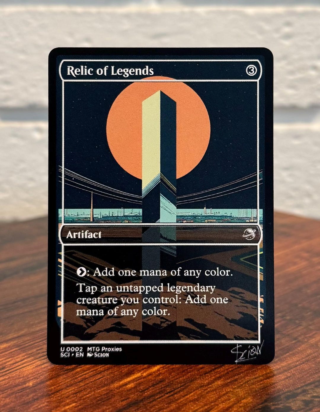 Relic of Legends Sci-fi Art Deco/retrofuturism Custom MTG Proxy Card - Etsy