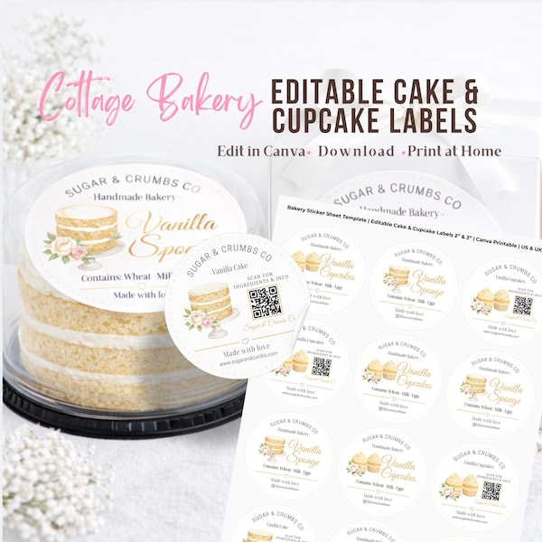 Cupcakes Jars Labels - Etsy UK