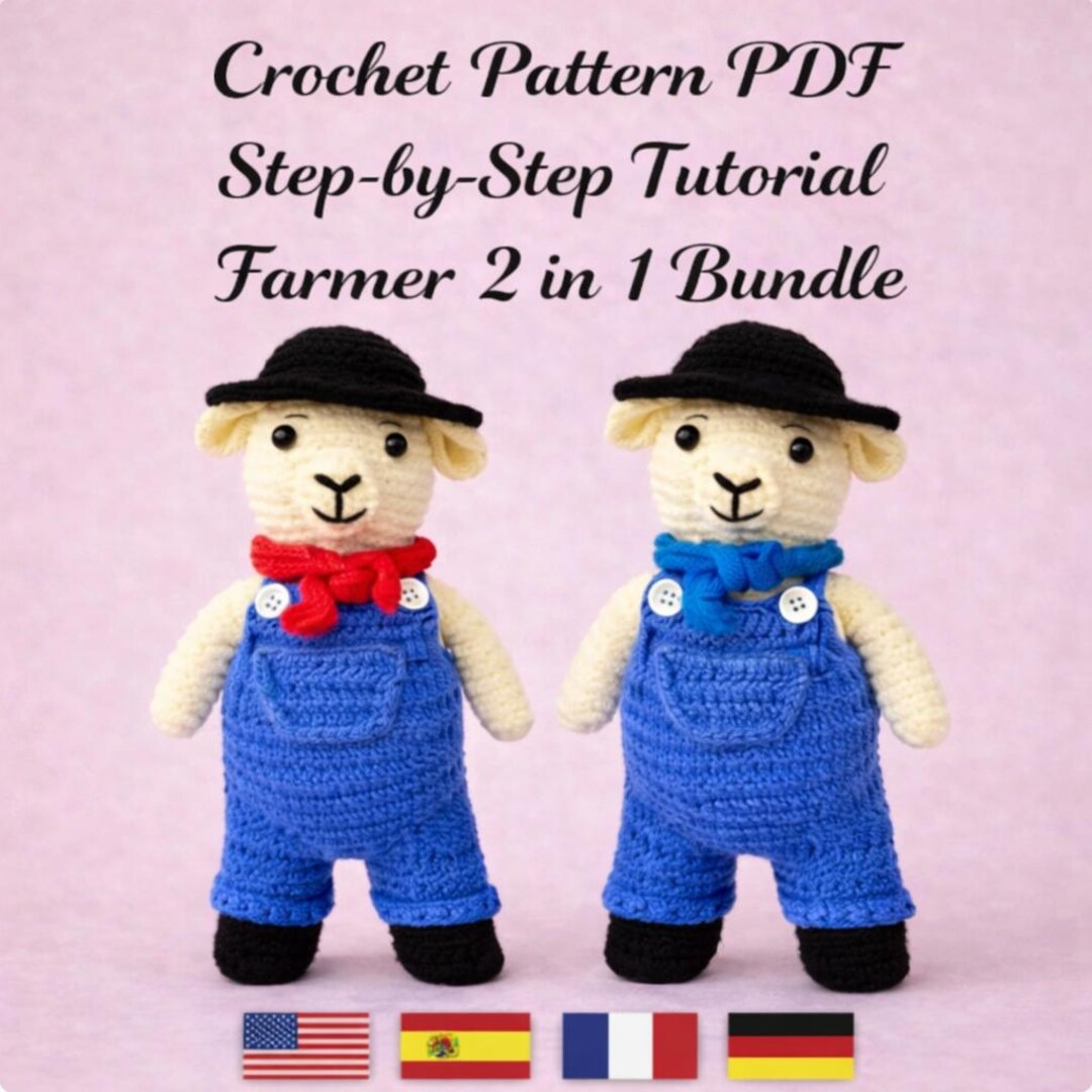 Crochet Farm Animal Patterning Friendly PDF Guide Crochet Farm Toy ...