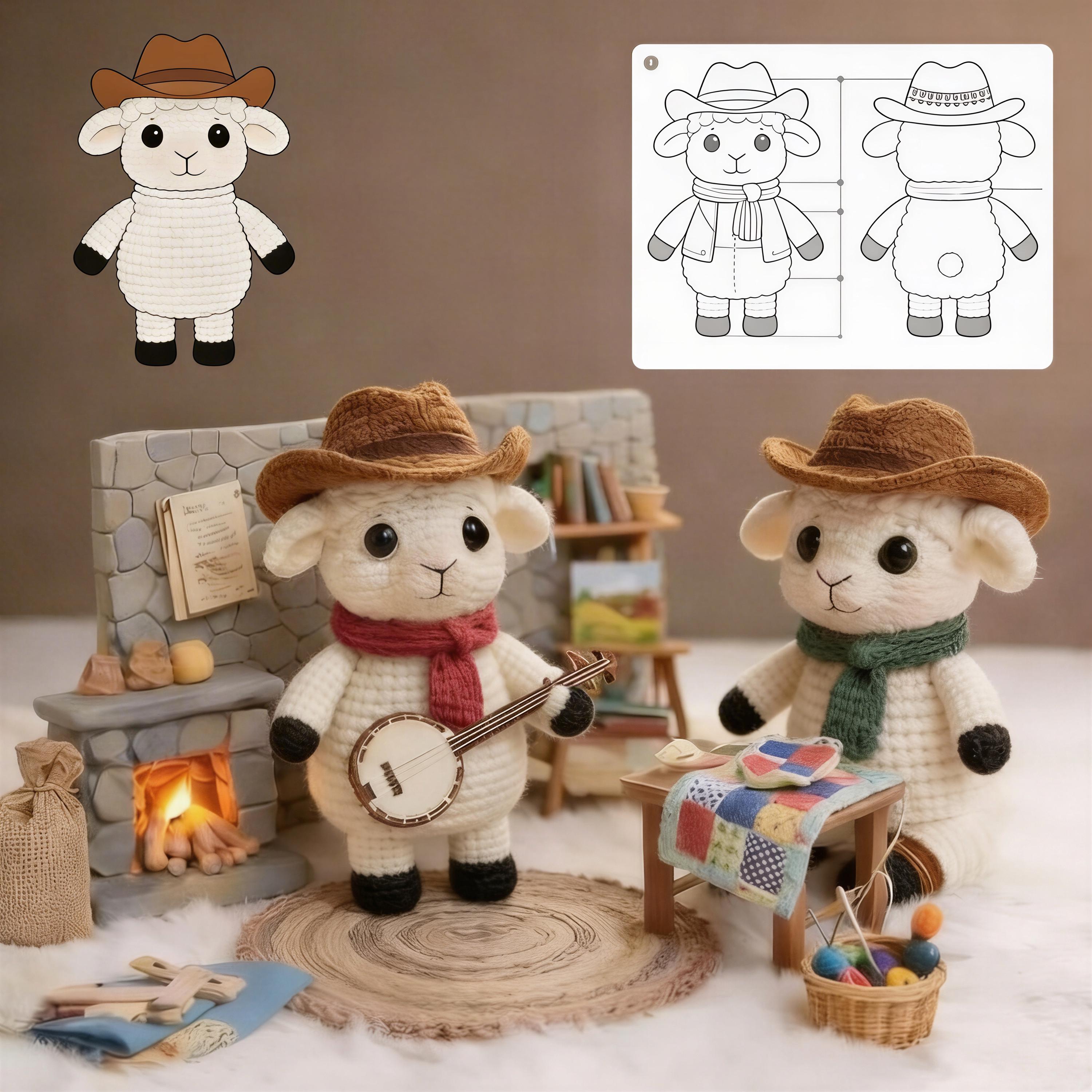 Cowboy Plush Crochet Amigurumi Cowboy Doll Pattern Beginner Friendly ...