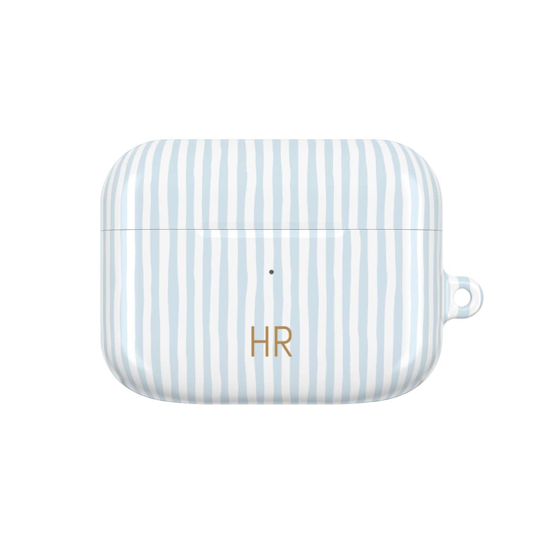 Vertical Stripe Monogram AirPod Case | Personalized Initials - Etsy