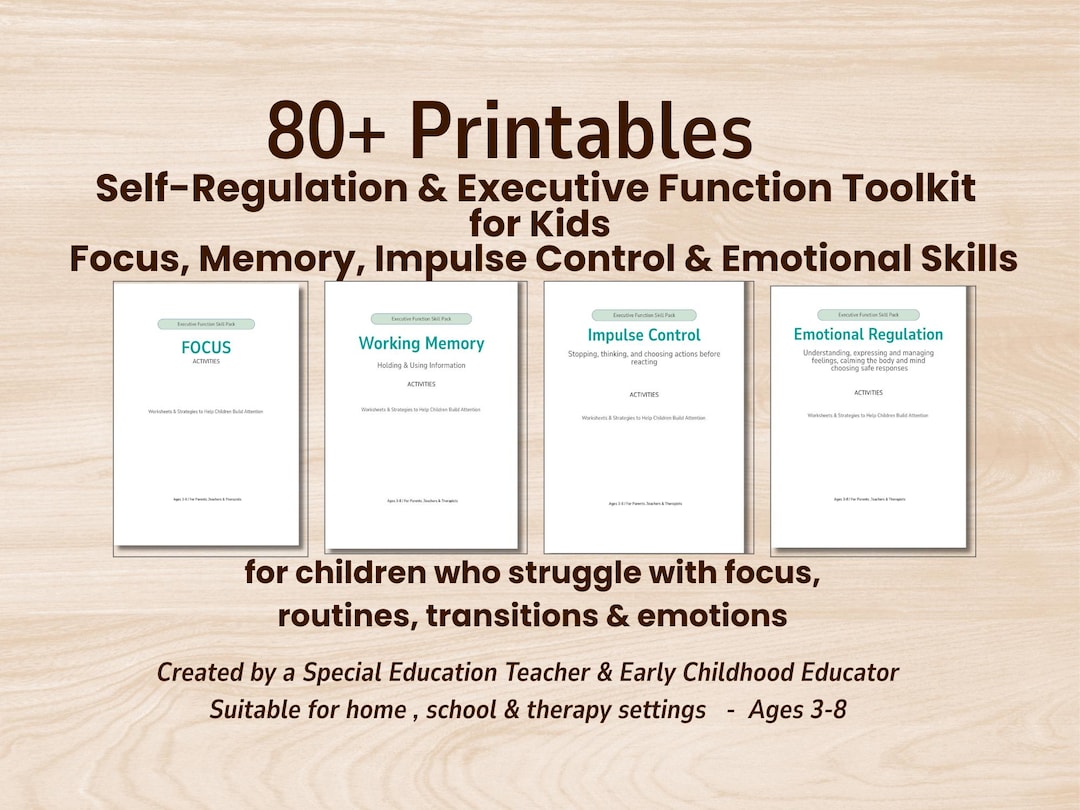 Children ADHD Executive Functioning Printables, ADHD Tools, Behavior ...
