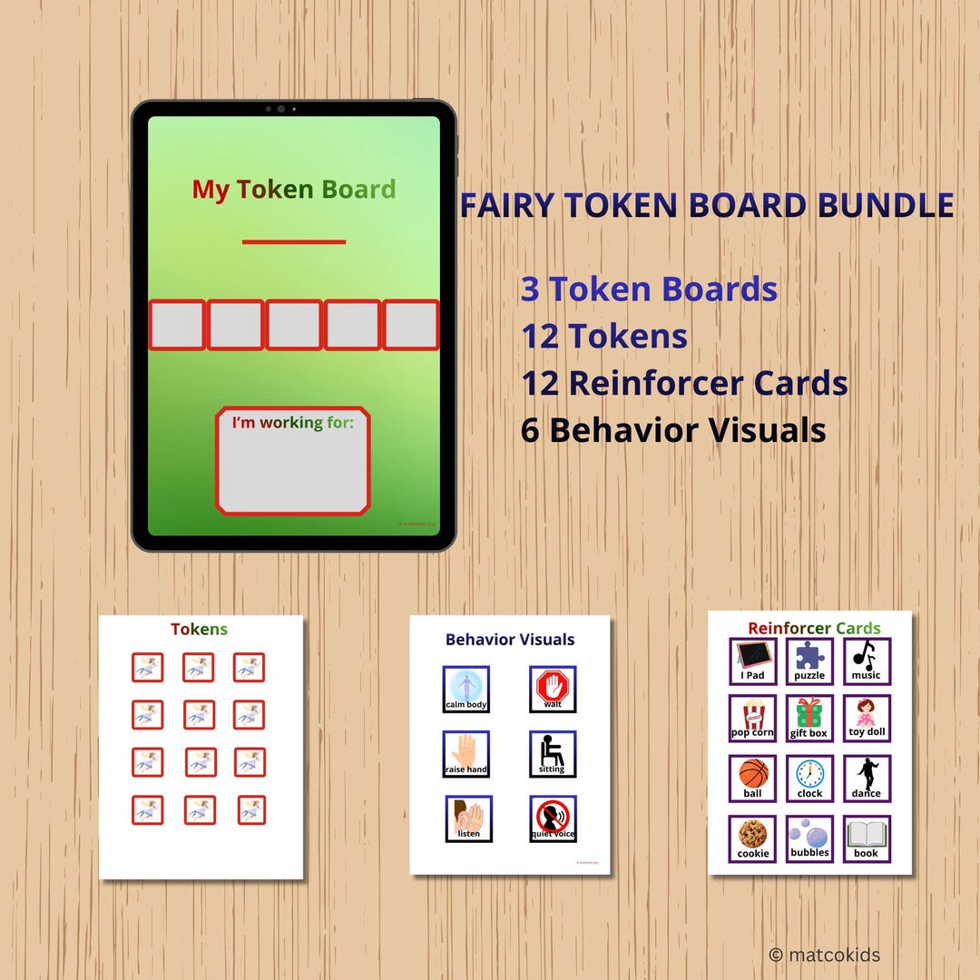 Token Board Bundle | ABA Behavior Visuals (digital Download) - Etsy