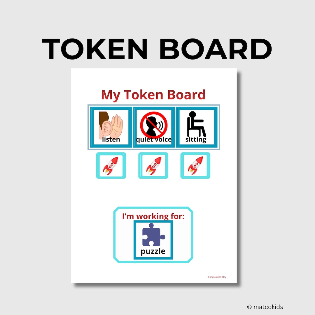 Token Board, Visual Prompts,special Education Tools Bundle, Visual ...