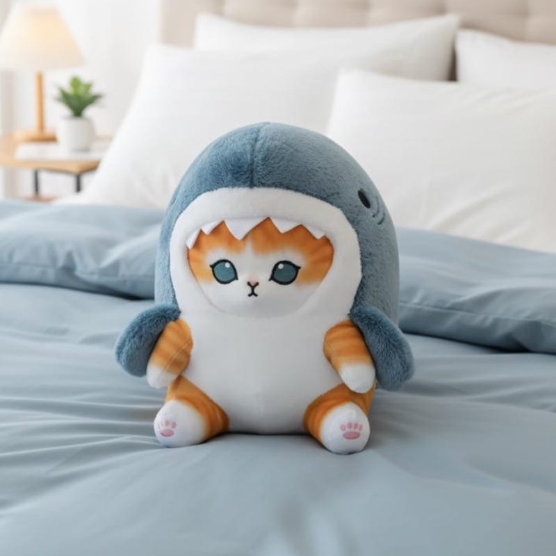 Shark Cat Plush - Etsy