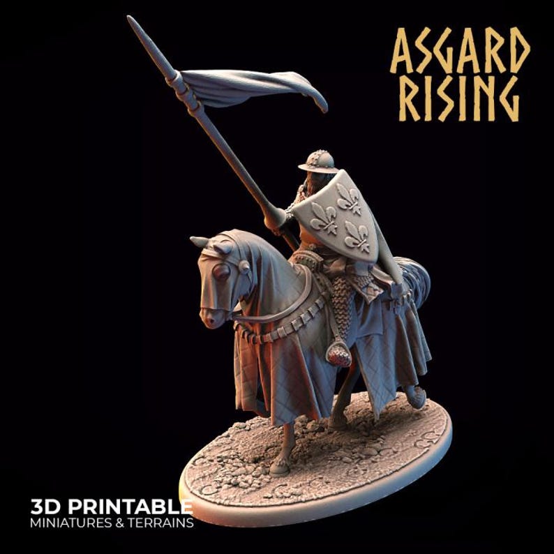 Medieval Heavy Cavalry - Asgard Rising Miniatures: Dnd Pathfinder Rpg ...