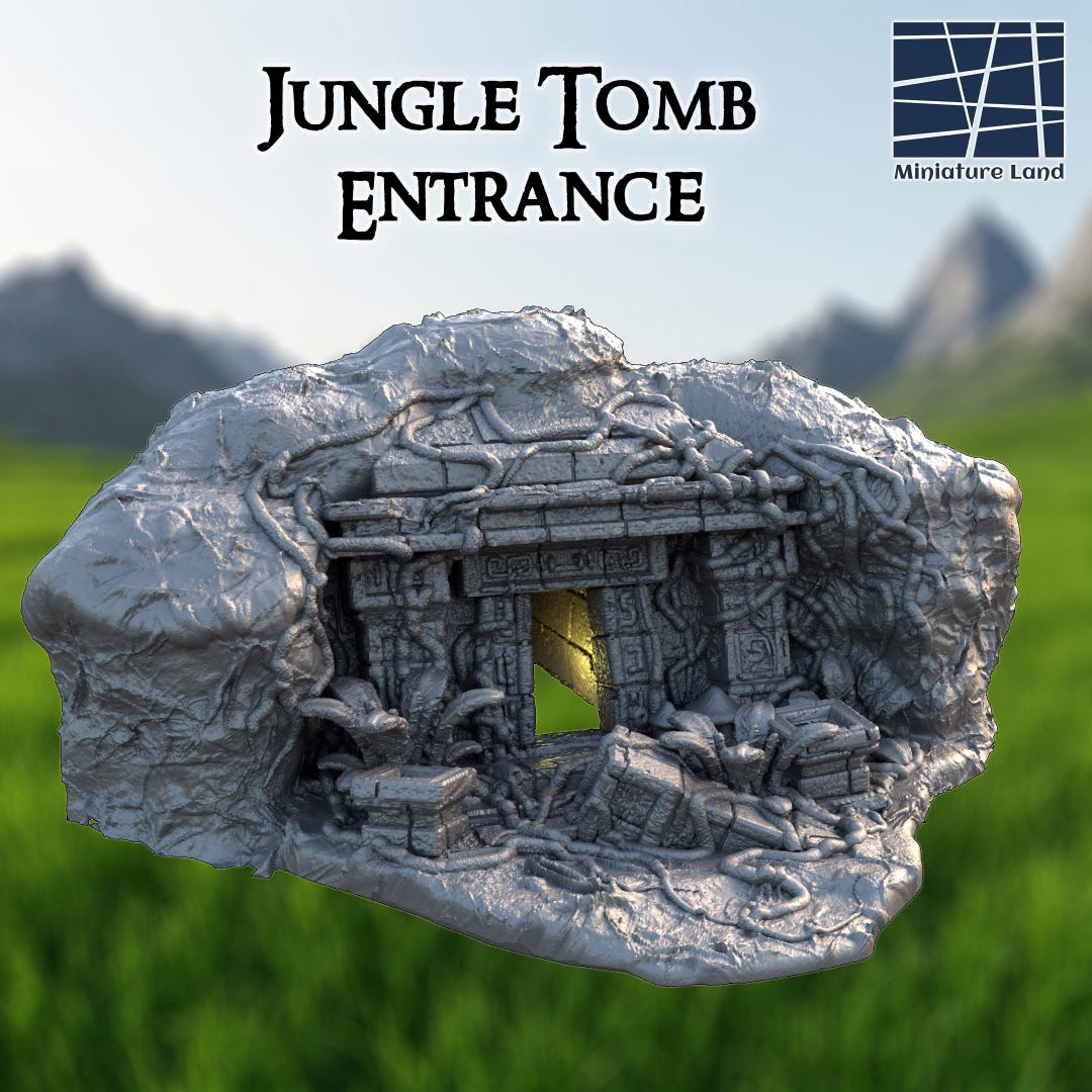 Jungle Tomb Entrance - Miniatureland: D&D Pathfinder Miniature Rpg ...