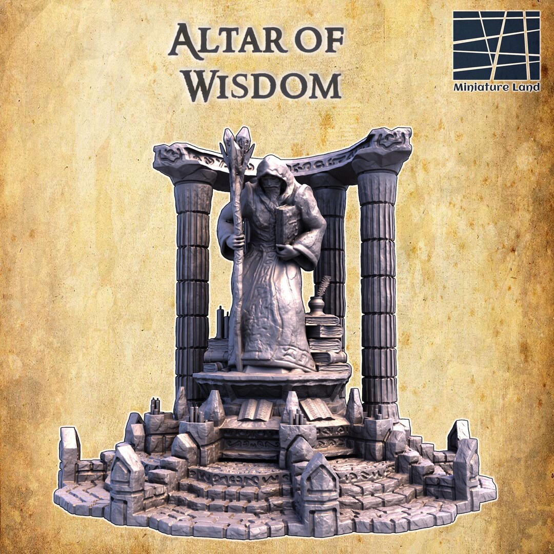 Altar of Wisdom - Miniatureland: Dnd Pathfinder Miniature Rpg Tabletop ...