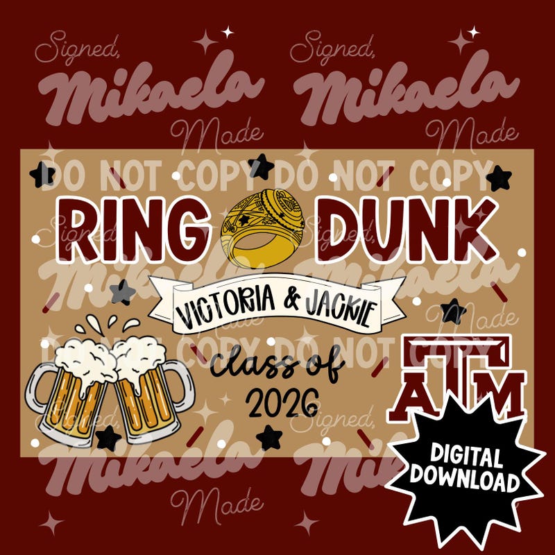 Aggie Graduation Template - Etsy