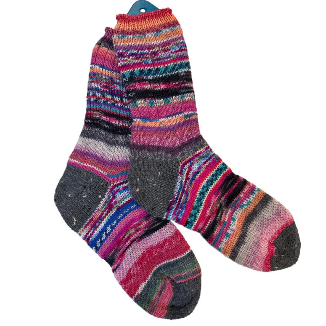 Colorful Scrappy Socks Mismatched Socks Handmade Women's - Etsy