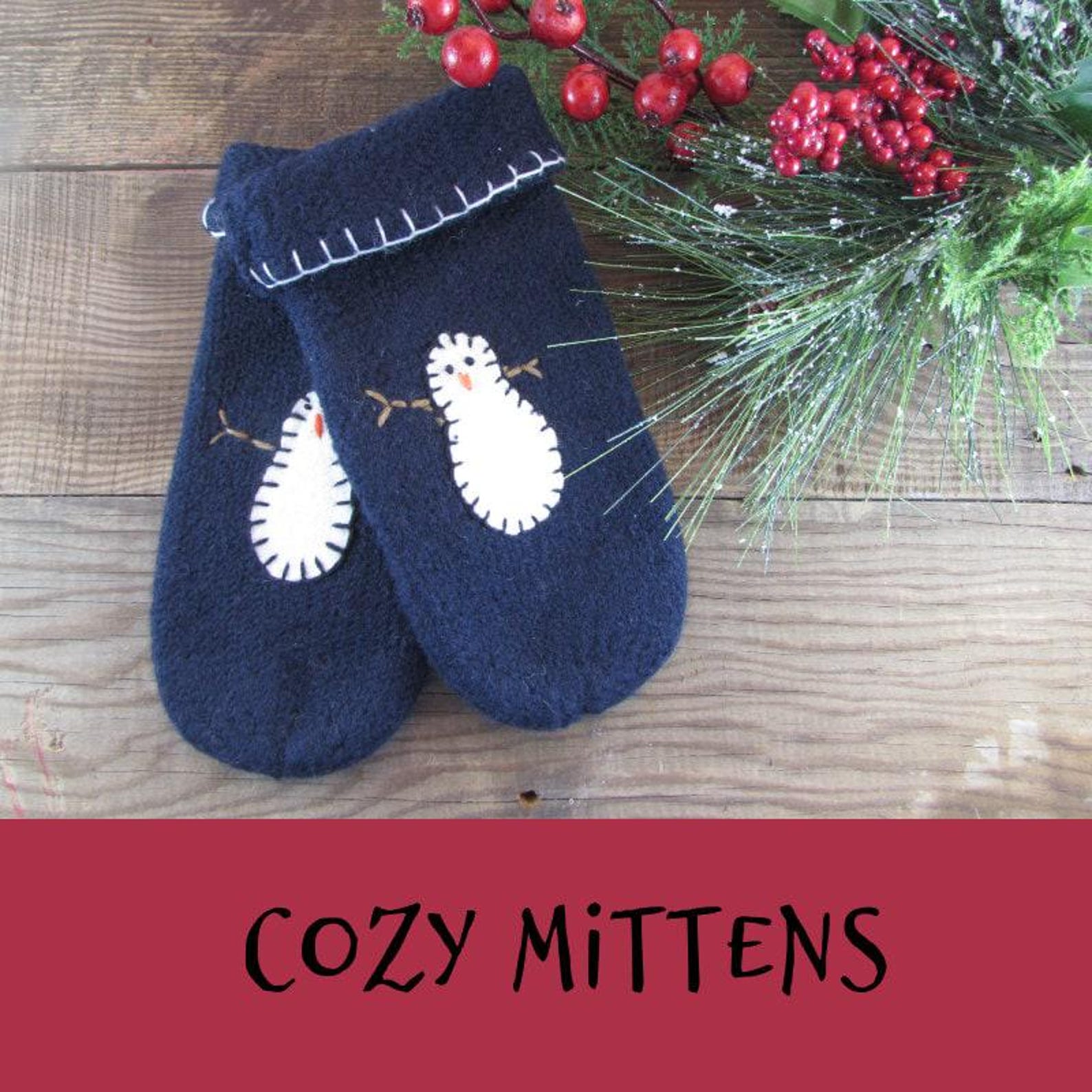 Felted Wool Mitten Knitting Pattern: Child Sizes (PDF Pattern) - Etsy